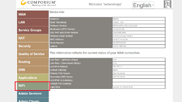 How do I change the WiFi password for DSL VisionNet?